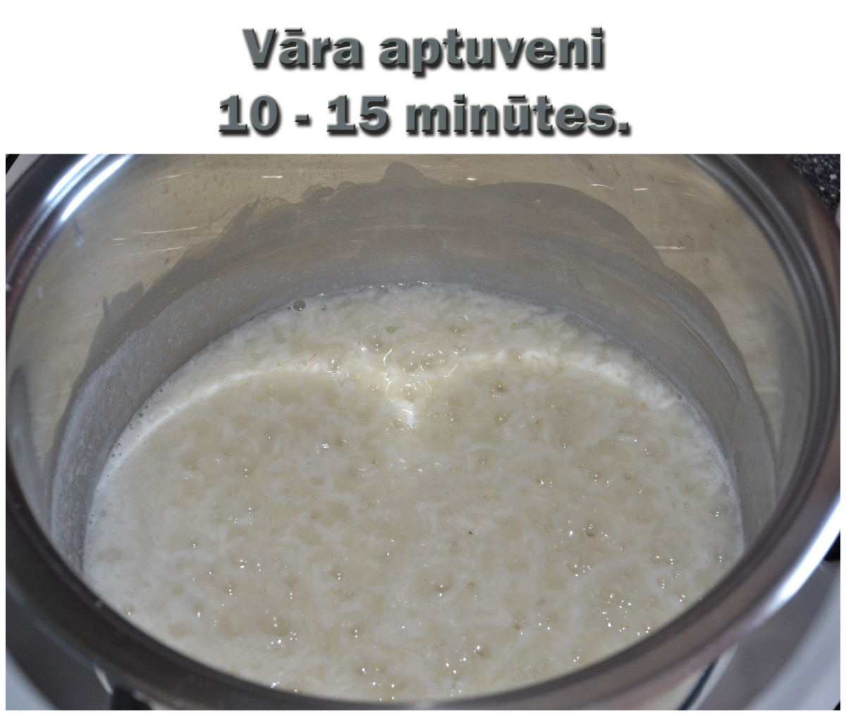 Foto: Fotorecepte: Rīsu piena zupa soli pa solim – Receptes – epadomi.lv