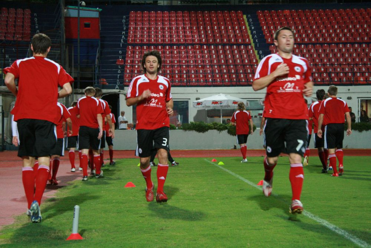 Foto: Latvijas izlases futbolisti Grieķijā – Futbols – Sportacentrs.com